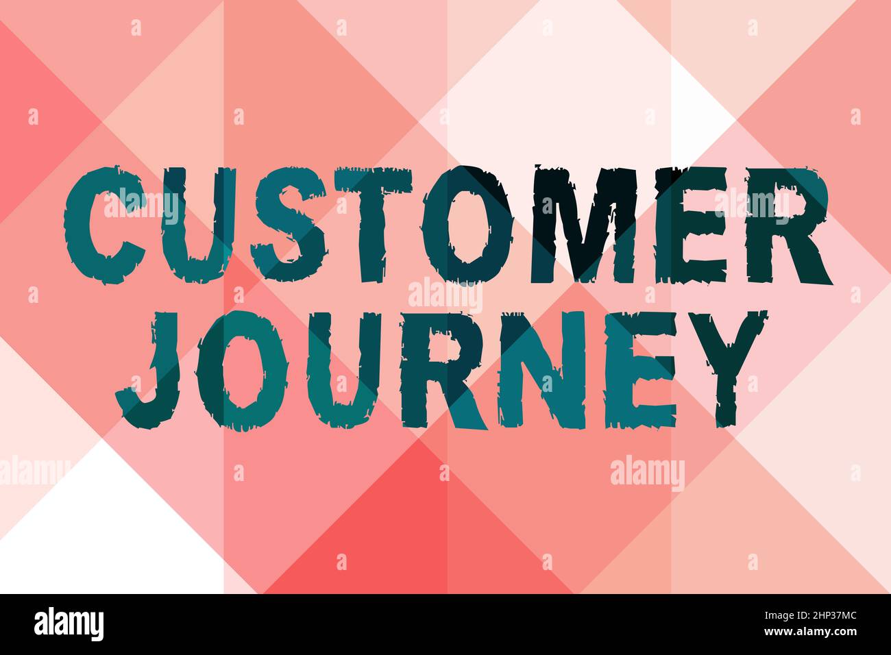 Text showing inspiration Customer Journey, Business concept product of ...