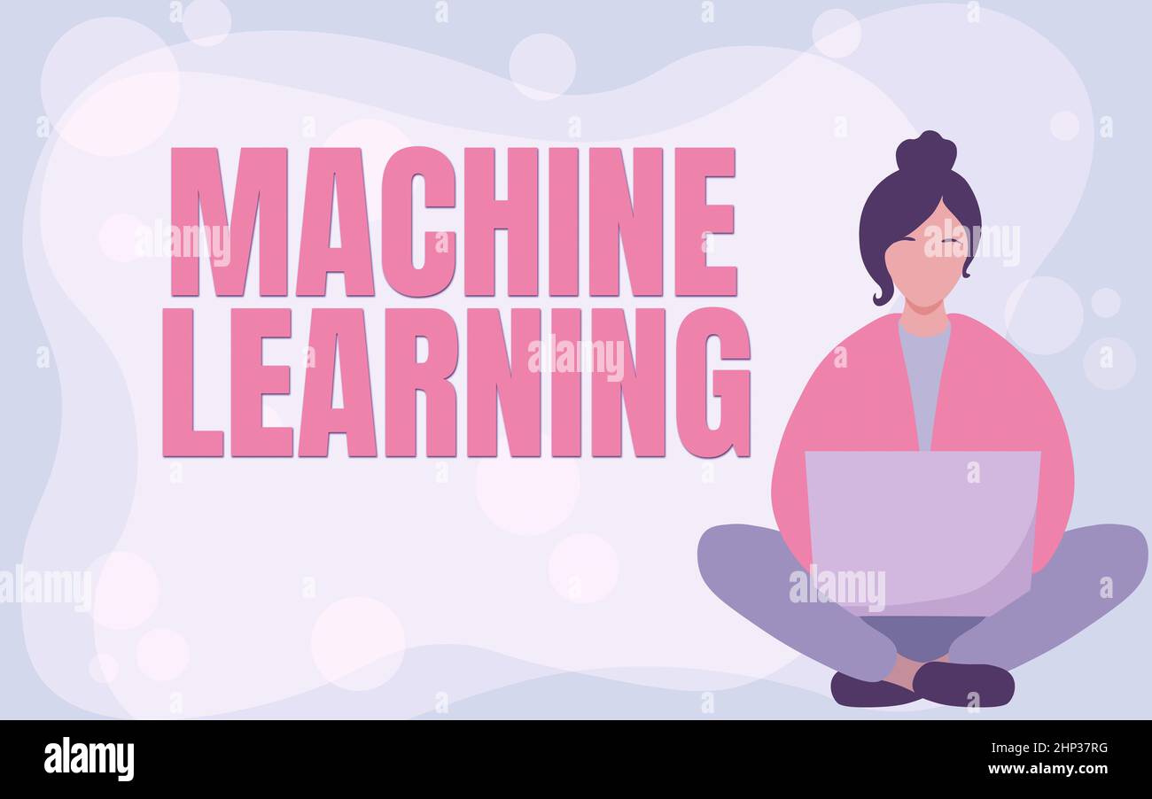 Conceptual display Machine Learning, Conceptual photo give computers ...