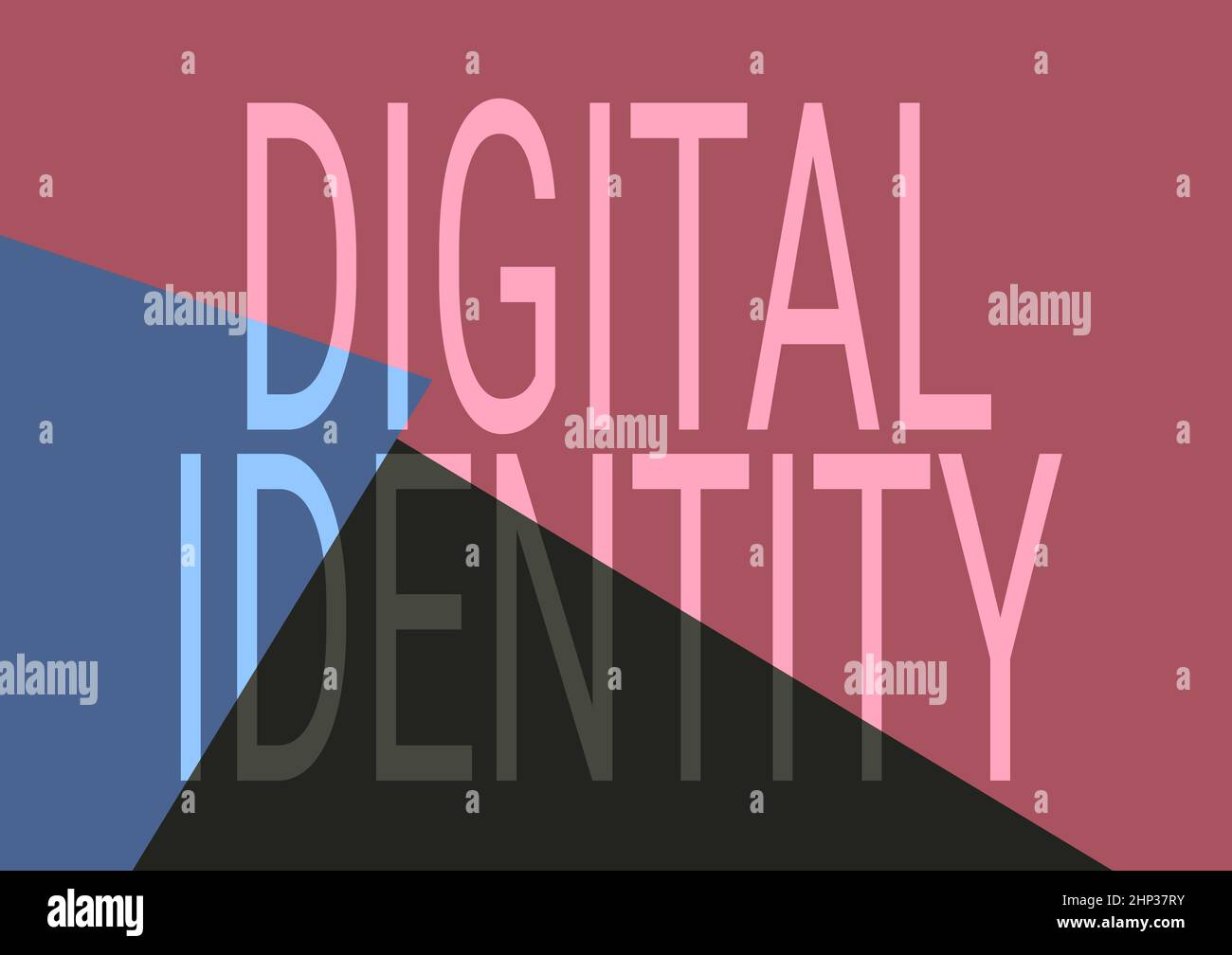 Writing Displaying Text Digital Identity Word Written On Information On Entity Used By Computer