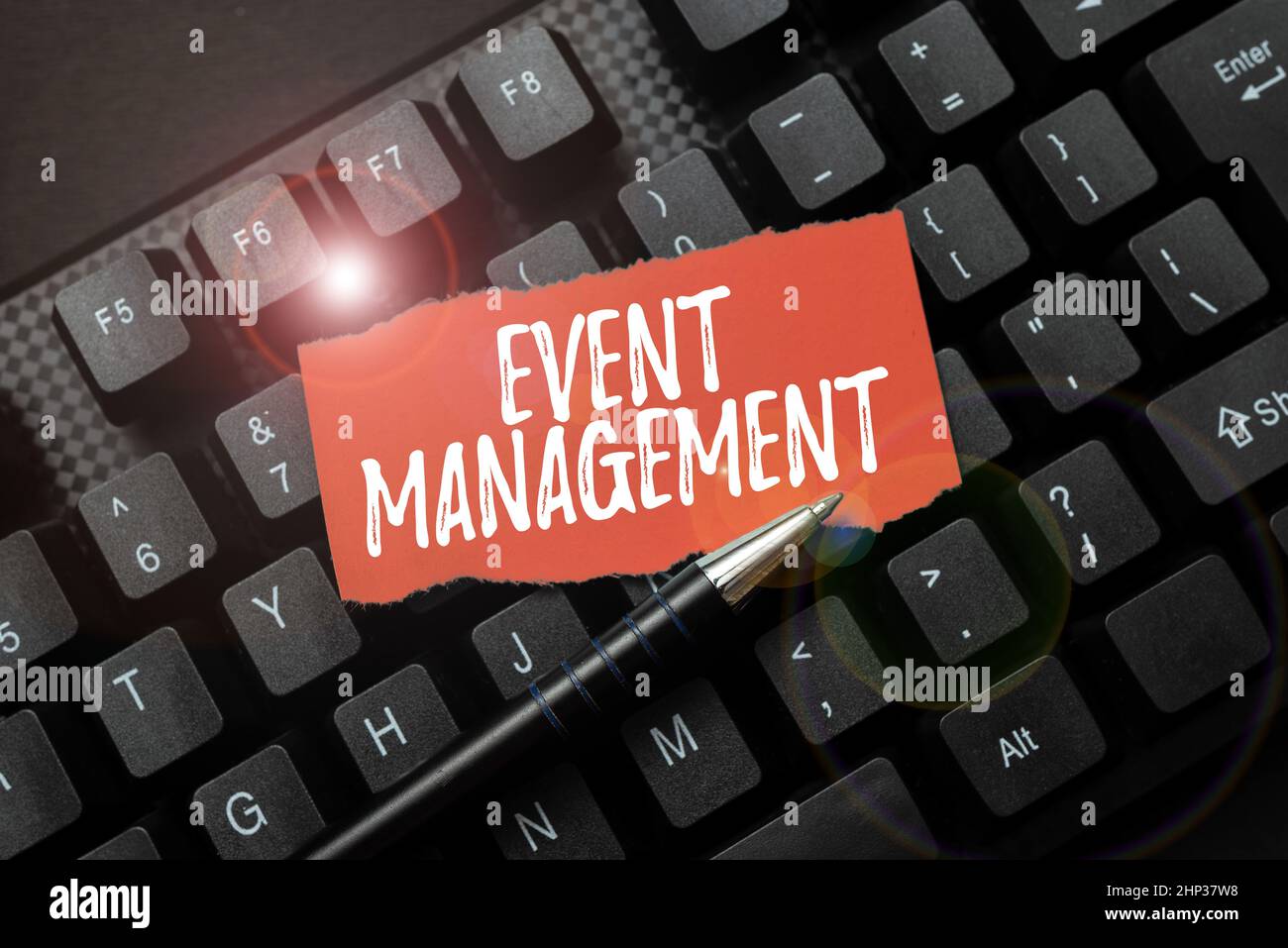 Text Sign Showing Event Management Word Written On Creation And