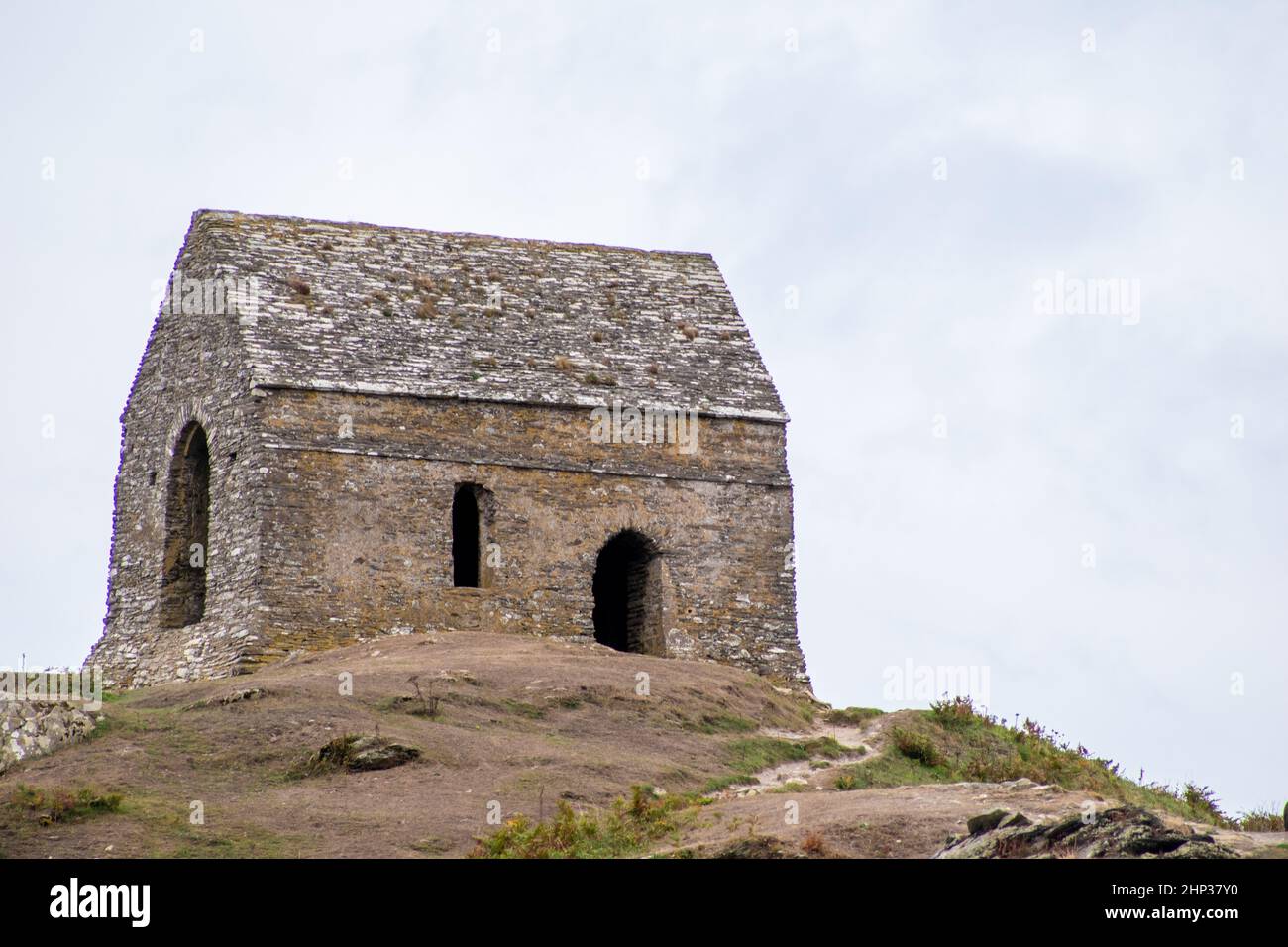 St Michaels Chapel at Rame Head in Cornwall, uK Stock Photo - Alamy