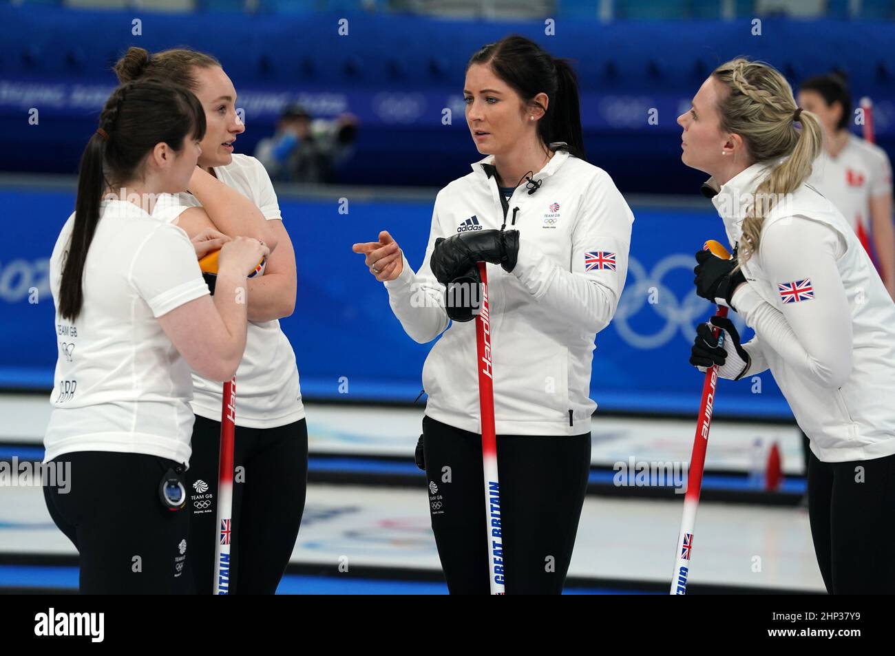 Left to right, Great Britain's Hailey Duff, Jennifer Dodds, Eve ...