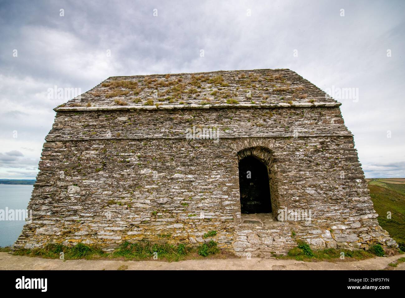 St Michaels Chapel at Rame Head in Cornwall, uK Stock Photo - Alamy