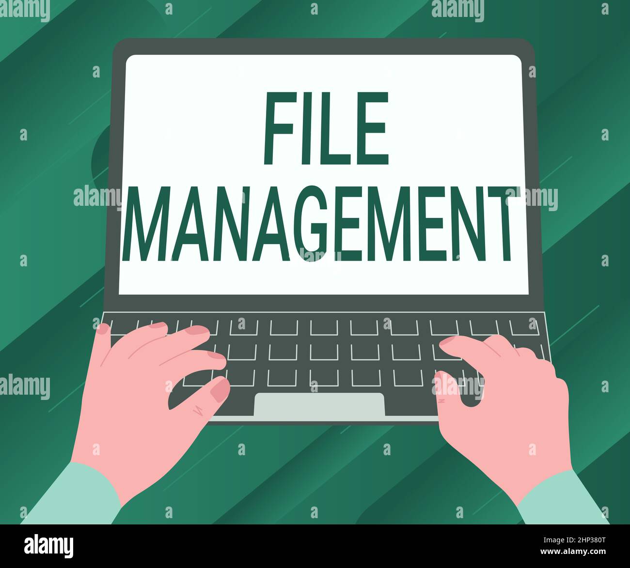 Text sign showing File Management, Business approach computer program ...