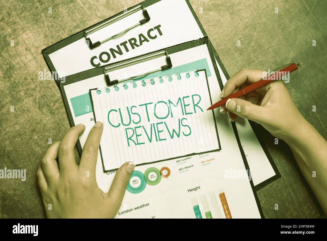 Hand writing sign Customer Reviews, Business concept review of product ...