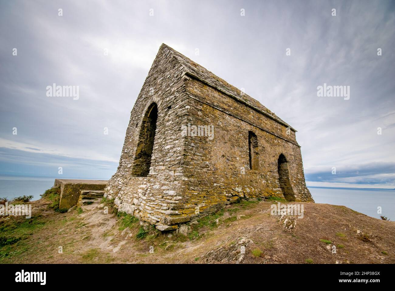 St Michaels Chapel at Rame Head in Cornwall, uK Stock Photo - Alamy