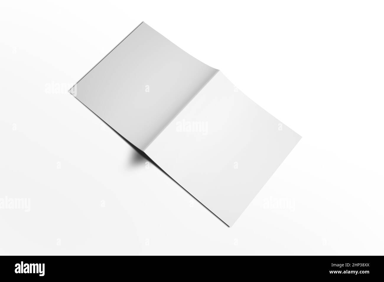 Square Brochure Mockup 3D Rendering Stock Photo - Alamy