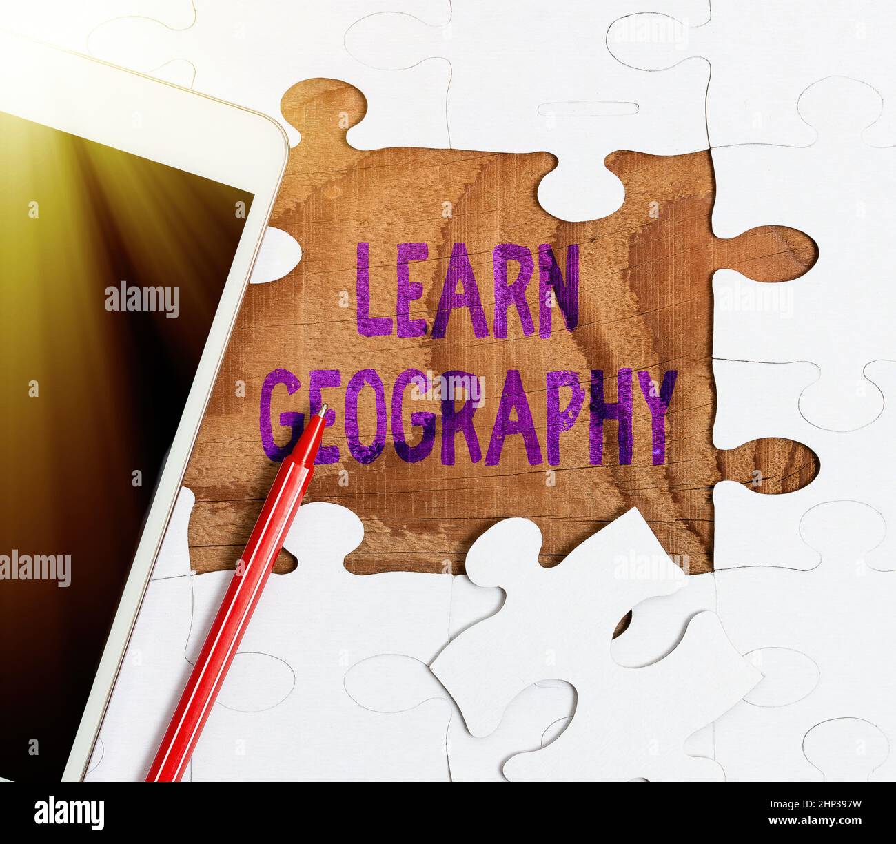 Inspiration showing sign Learn Geography, Word for study of physical ...