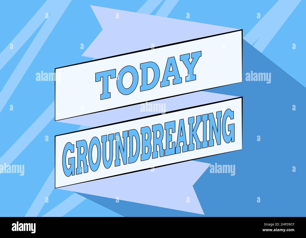 Sign displaying Groundbreaking, Internet Concept Very new and a big ...