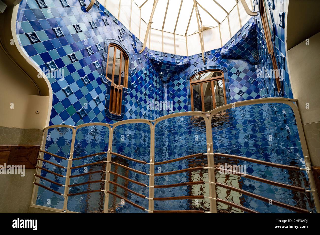 The Celobert or Patio of lights, the central passage for lighht and air ...