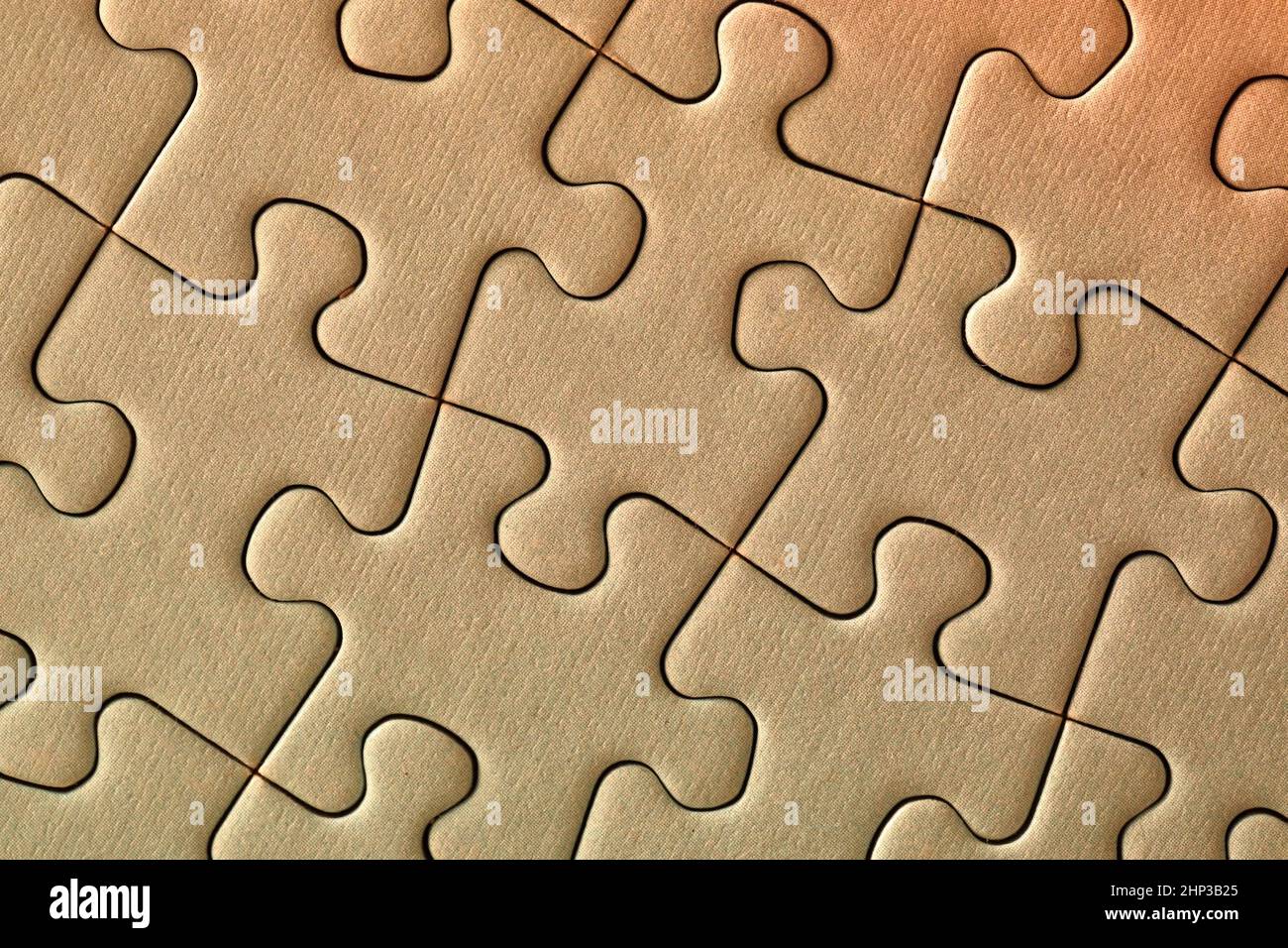 Jigsaw puzzle background, completed pattern Stock Photo - Alamy