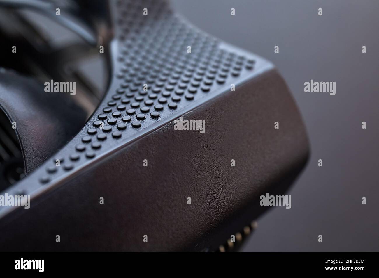 Detail of a new high end graphics card computer hardware upgrade on a ...