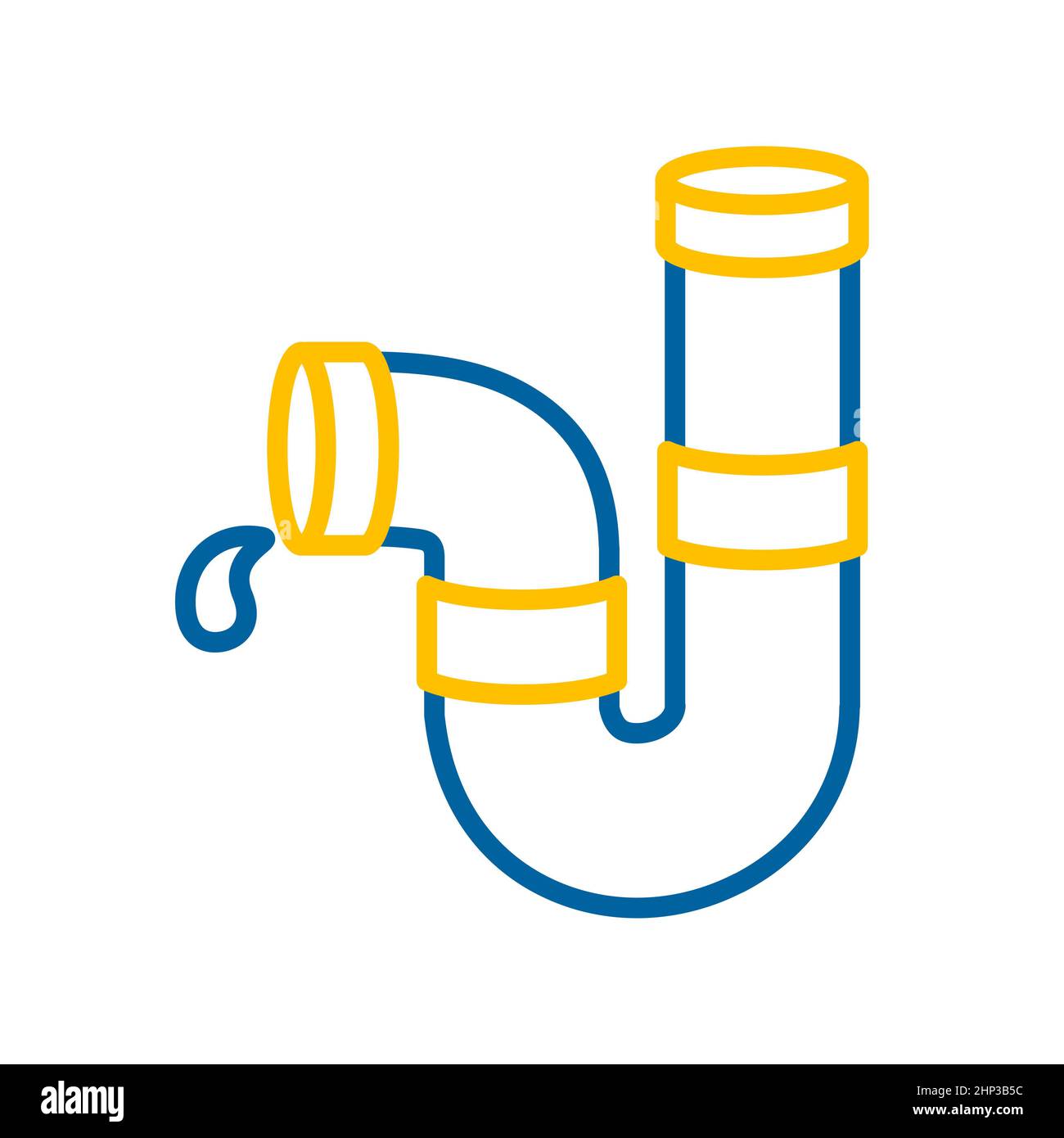 Plumbing pipes vector icon. Construction, repair and building. Graph ...