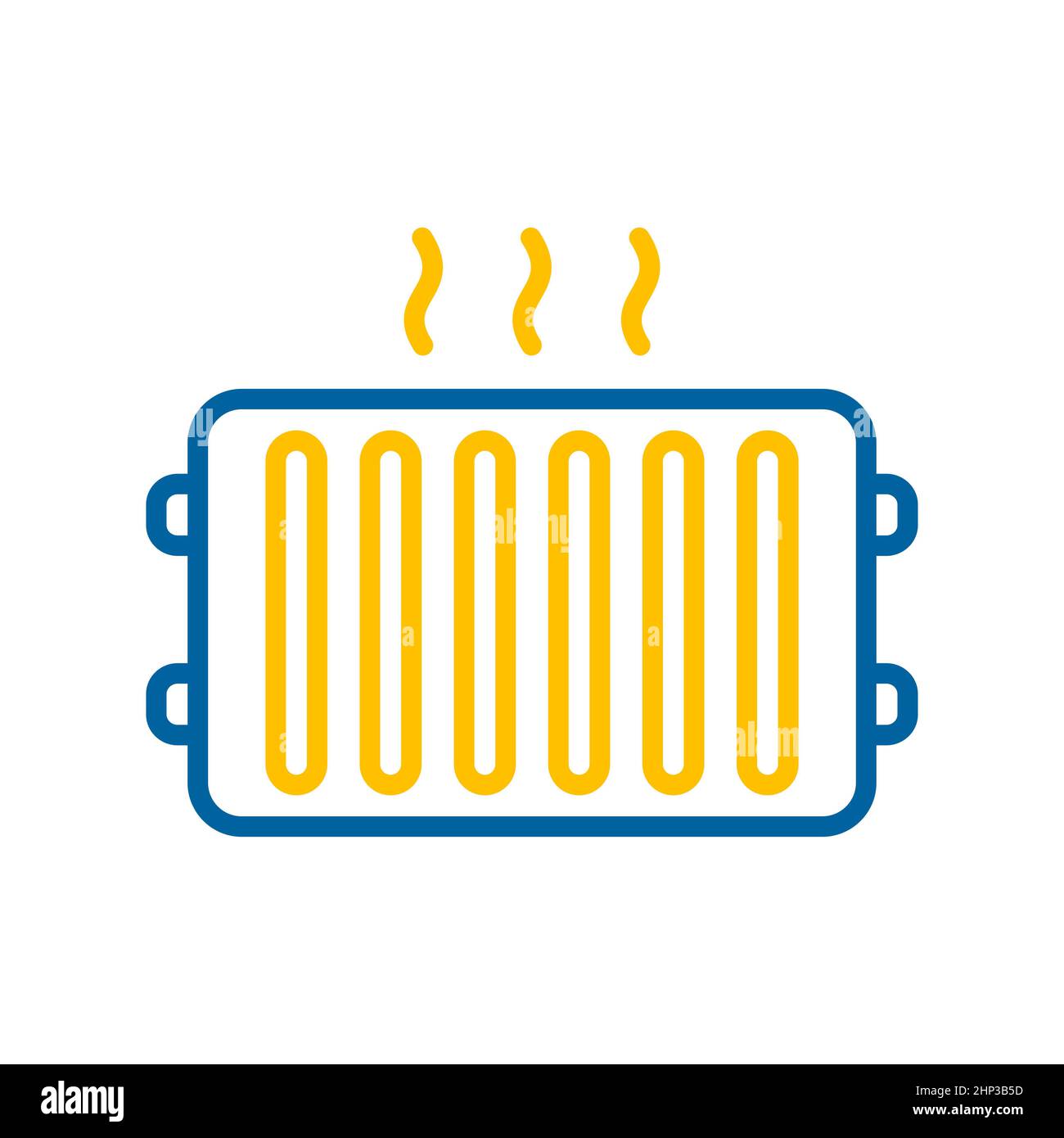 Radiator, heater vector icon. Construction, repair and building. Graph ...