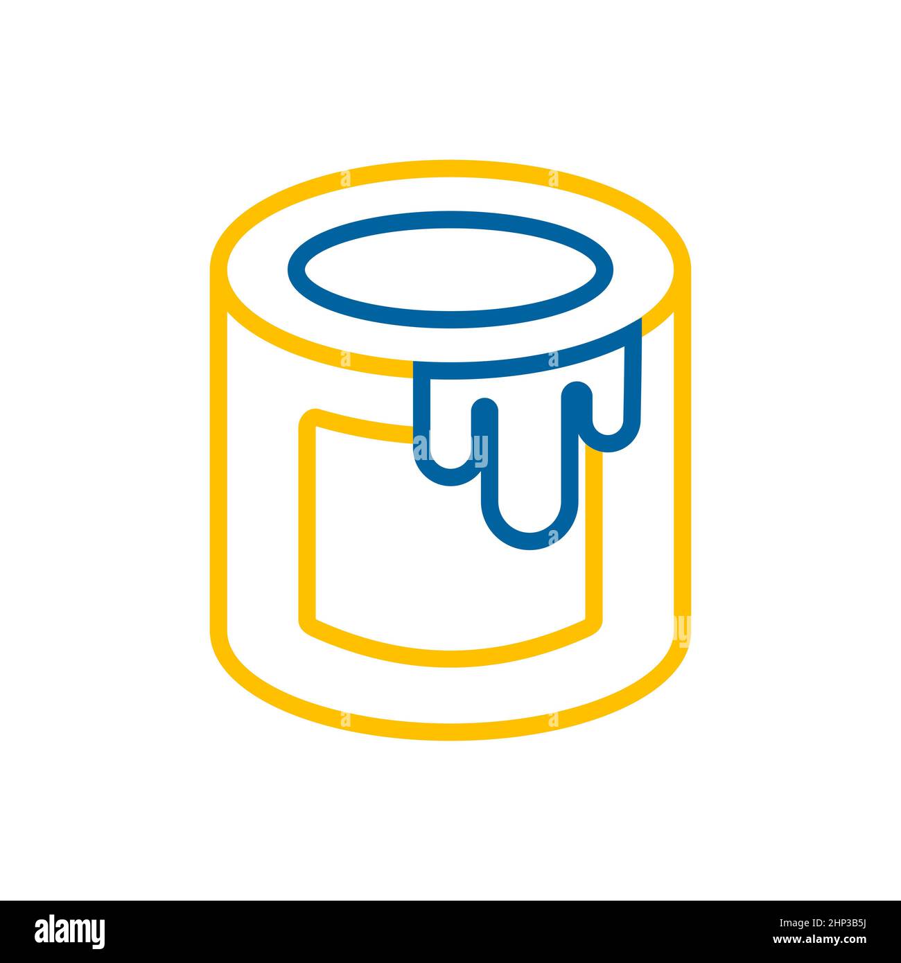 Paint bucket vector icon. Construction, repair and building. Graph ...