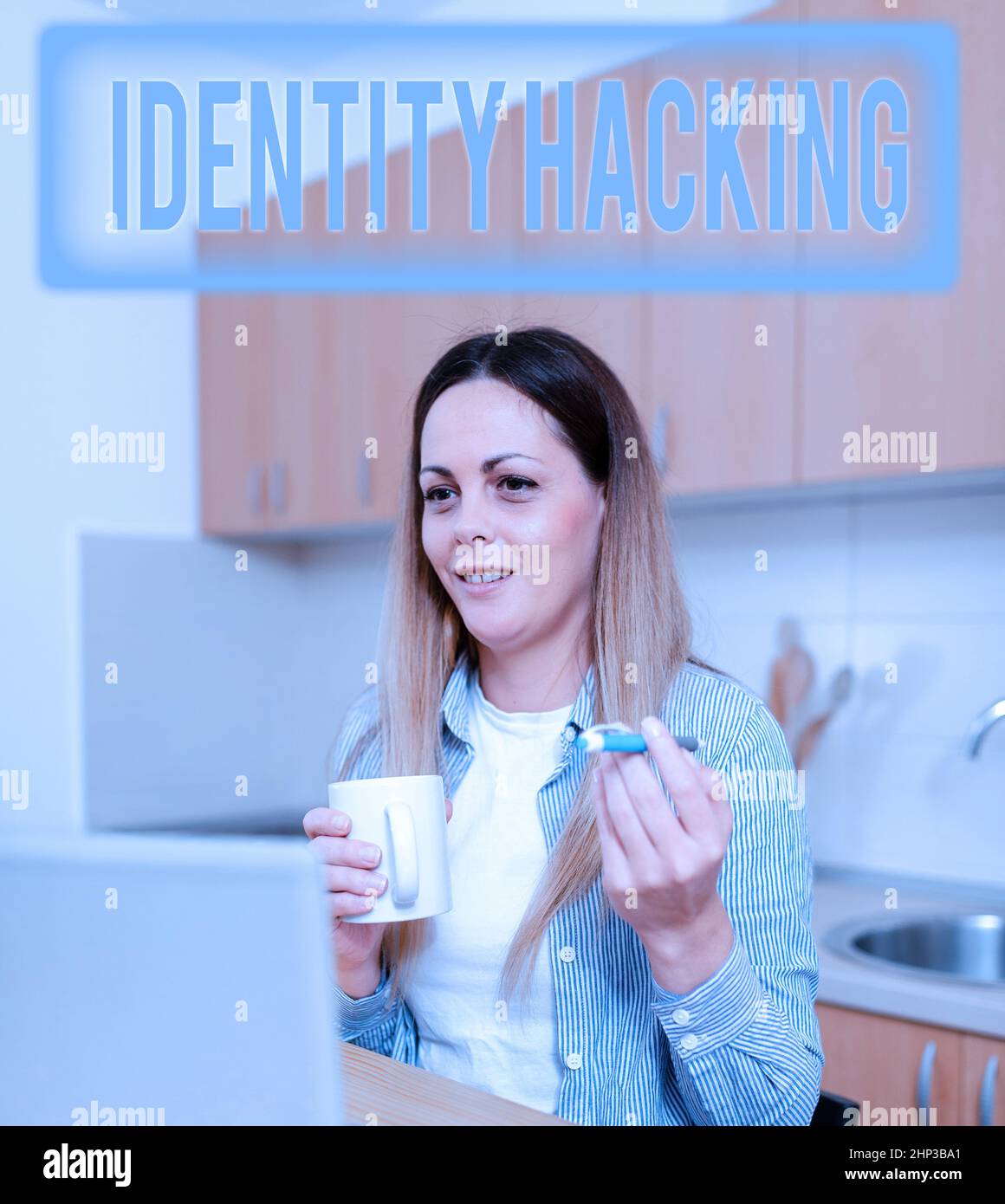 Writing displaying text Identity Hacking, Concept meaning criminal that ...