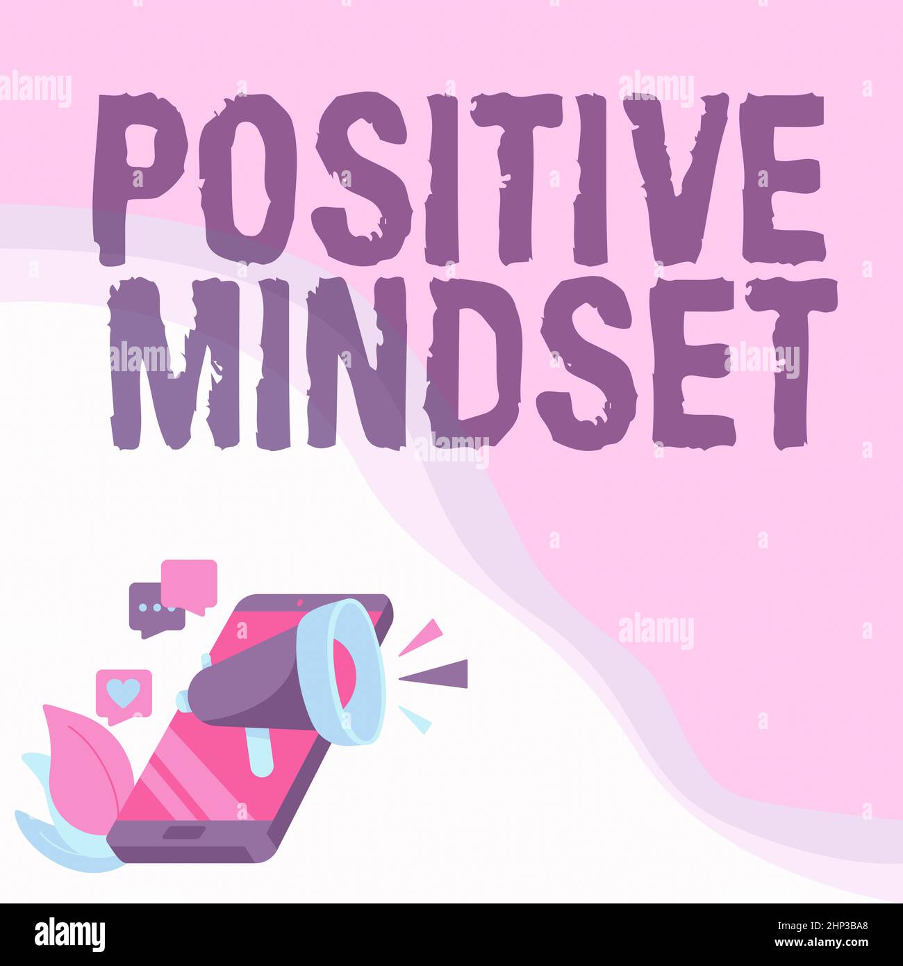 Handwriting text Positive Mindset, Internet Concept mental and ...