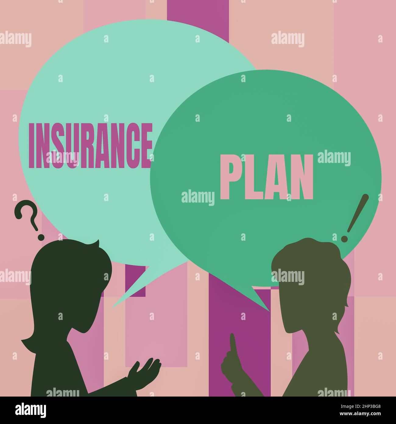 Conceptual display Insurance Plan, Business approach includes the risk ...
