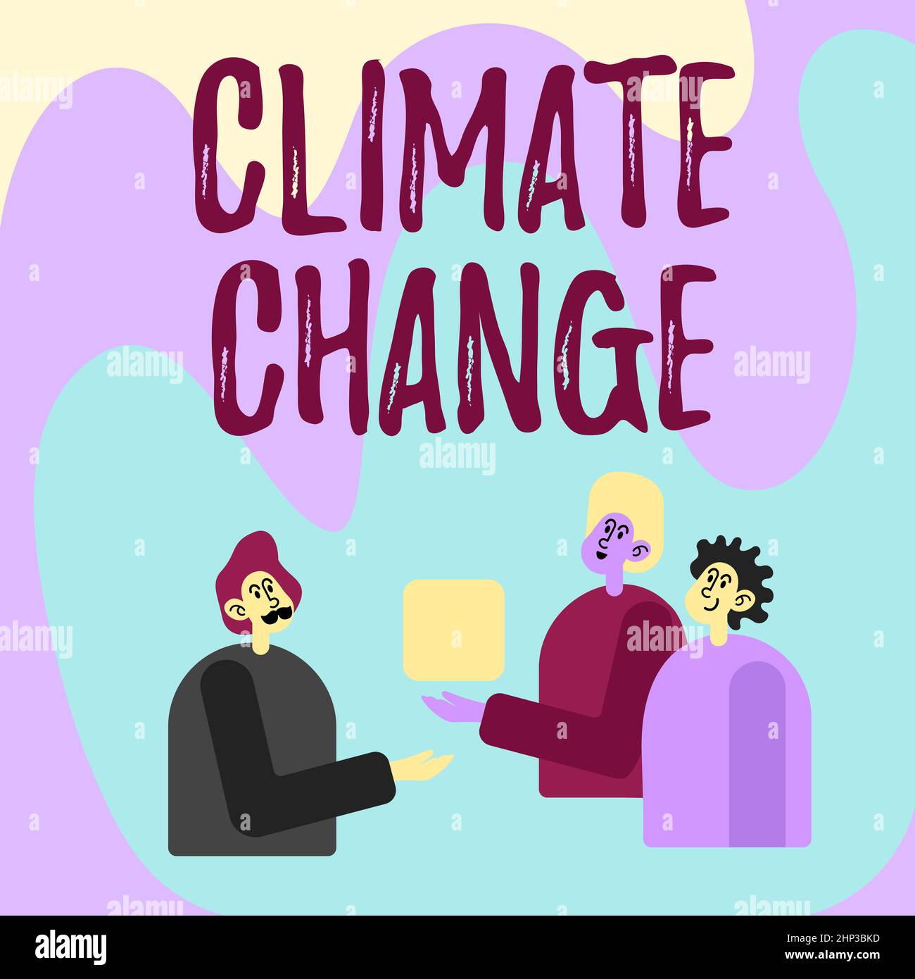 Conceptual display Climate Change, Word Written on change in the ...