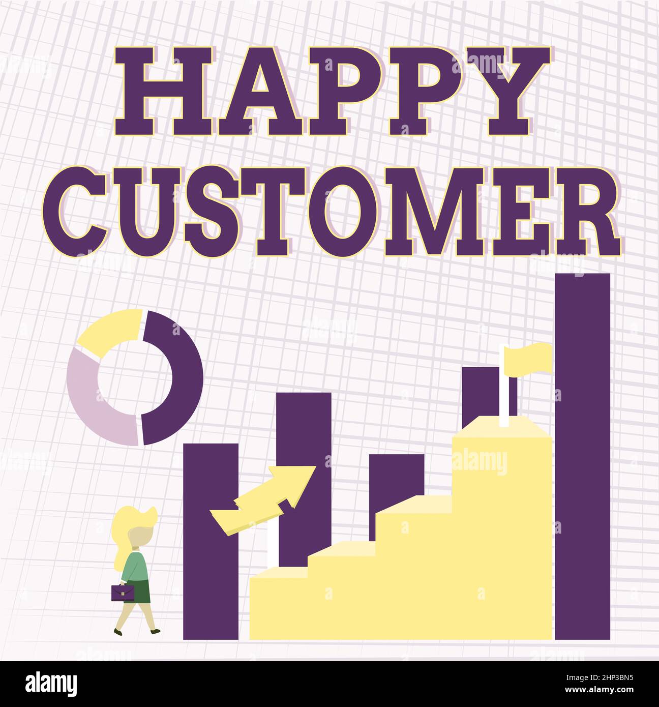 Conceptual display Happy Customer, Business idea highest satisfaction ...
