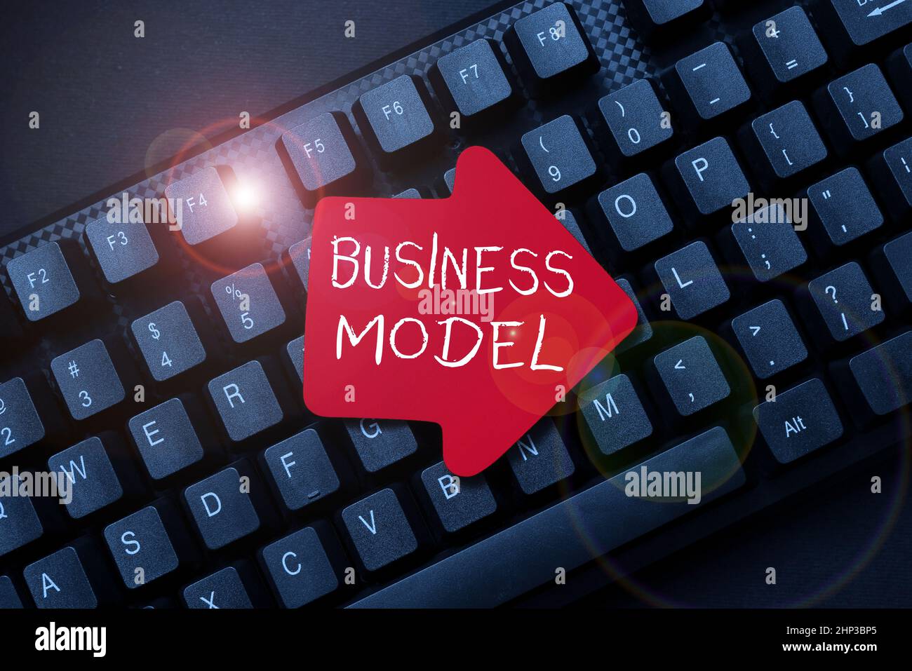 Handwriting text Business Model, Business approach model showing how a ...