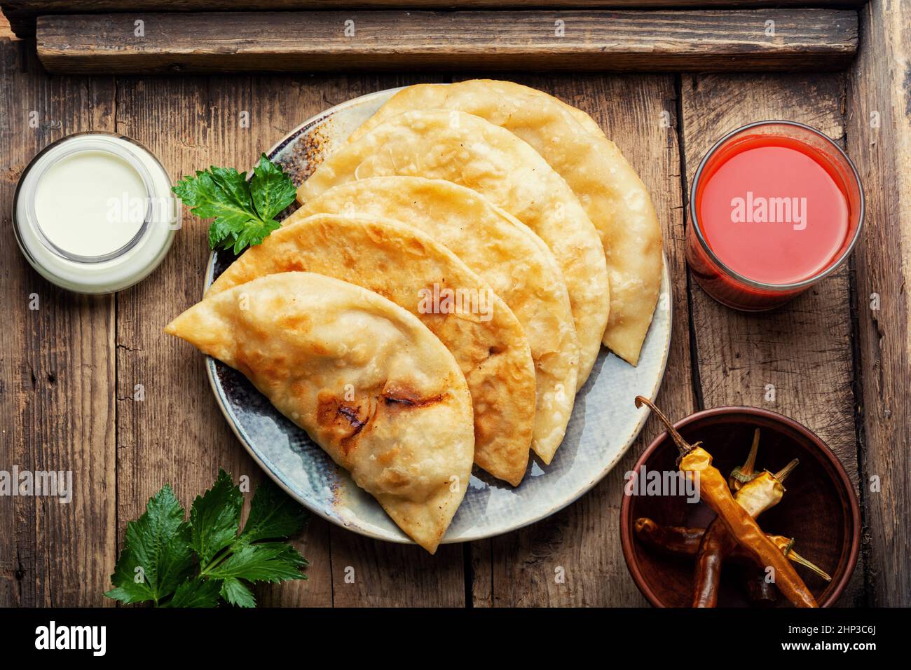 Empanada cheburek meat pie hi-res stock photography and images - Alamy