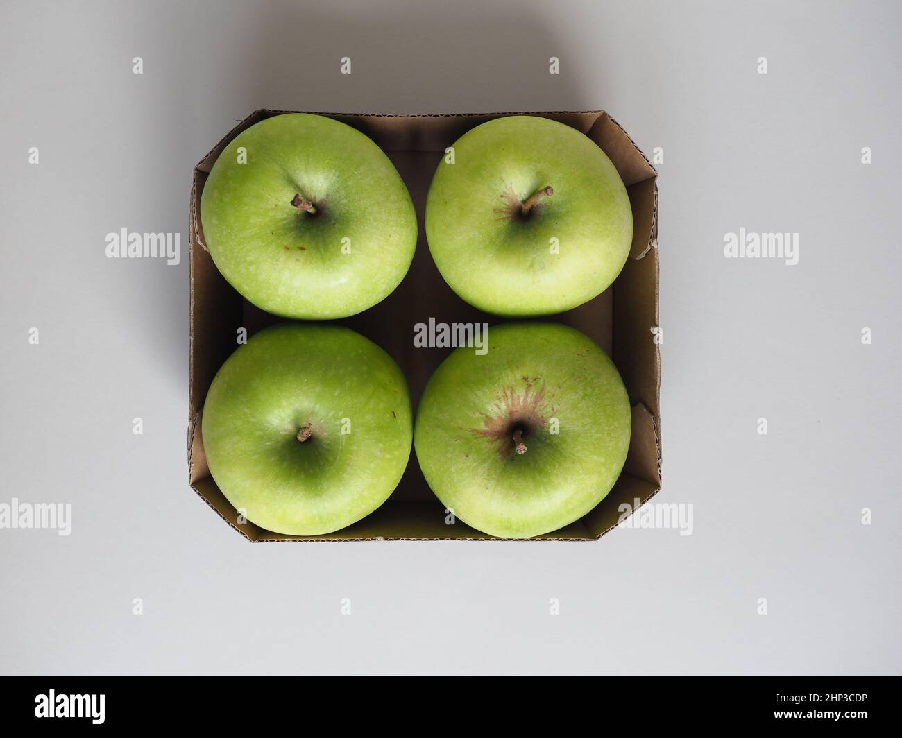 green Granny Smith apple (scientific name Malus domestica) vegetarian ...