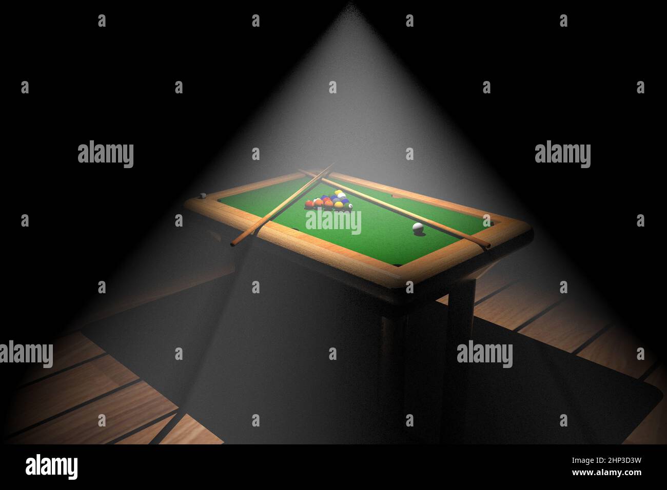 Snooker table from above hi-res stock photography and images - Alamy