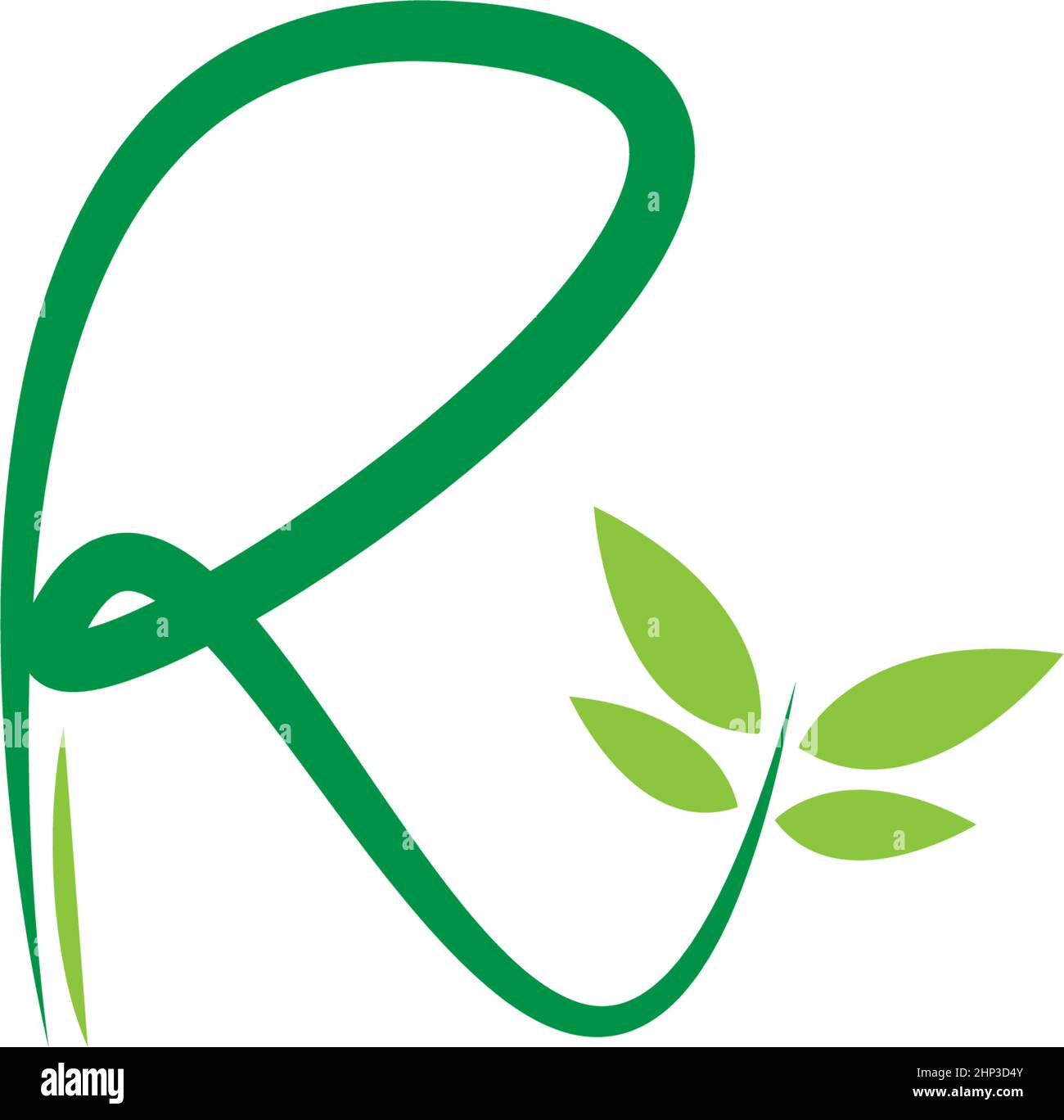 Vines template design, shrubs forming letter R Stock Vector Image & Art ...