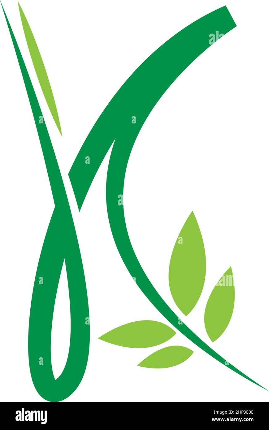 Vines template design, shrubs forming letter K Stock Vector Image & Art ...