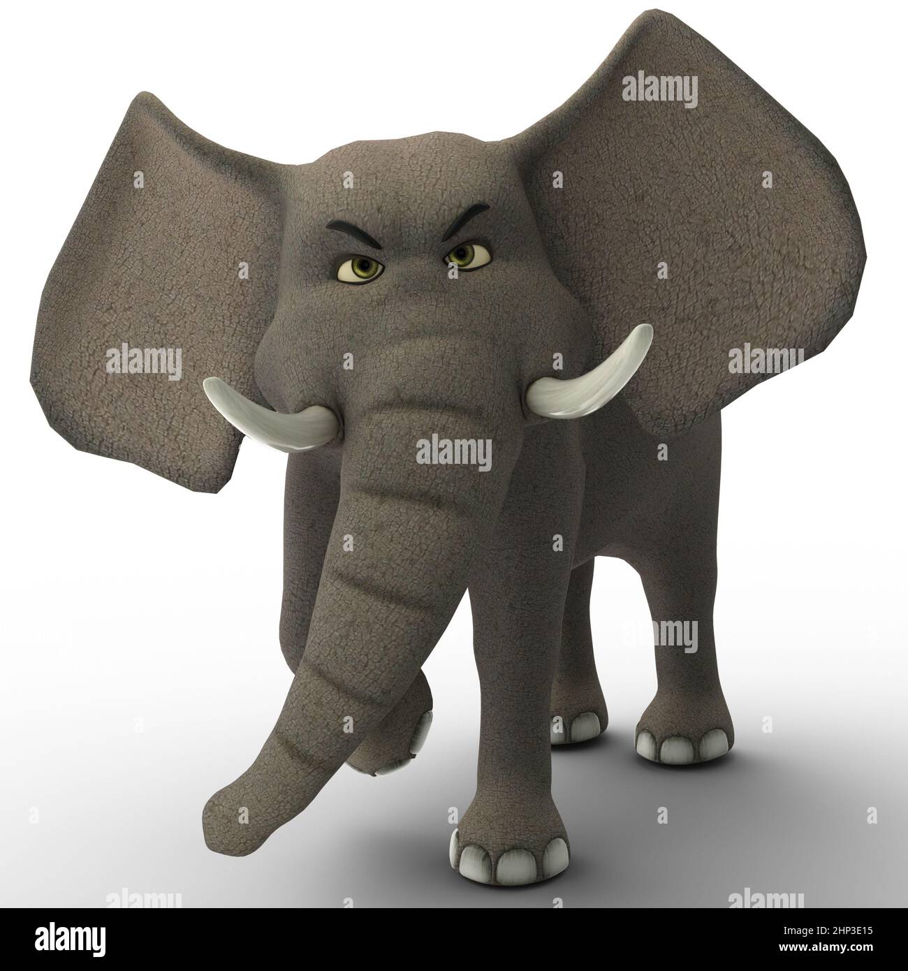 Angry elephant cartoon hi-res stock photography and images - Alamy