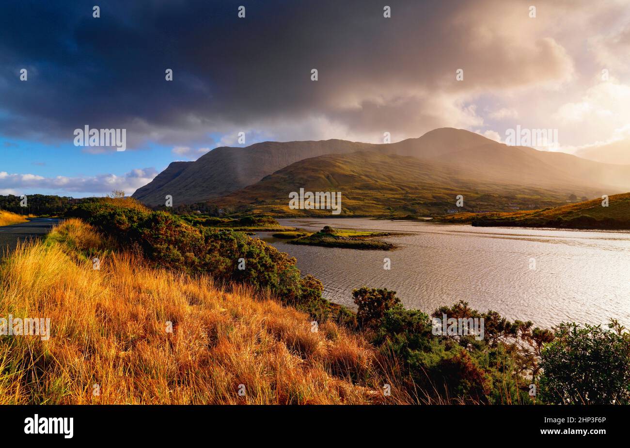 Killary Harbour Fjord, County Galway, County Mayo, Ireland Stock Photo ...