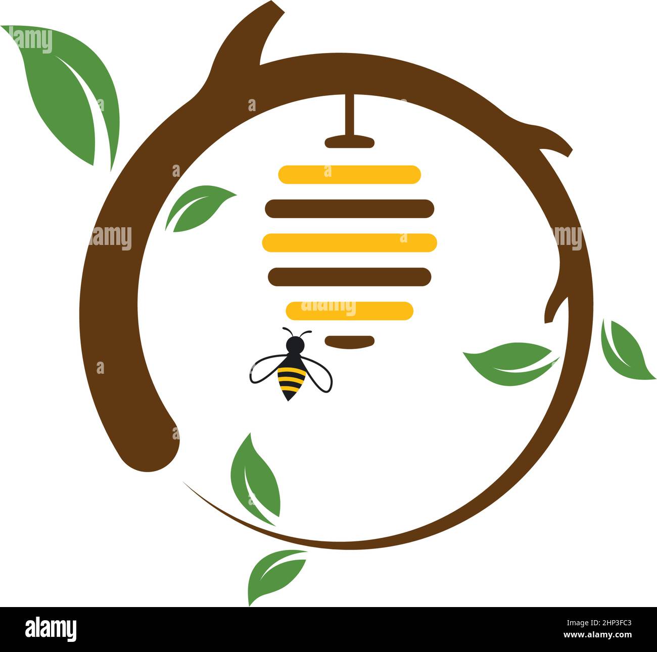 bee hive vector icon illustration Stock Vector Image & Art - Alamy