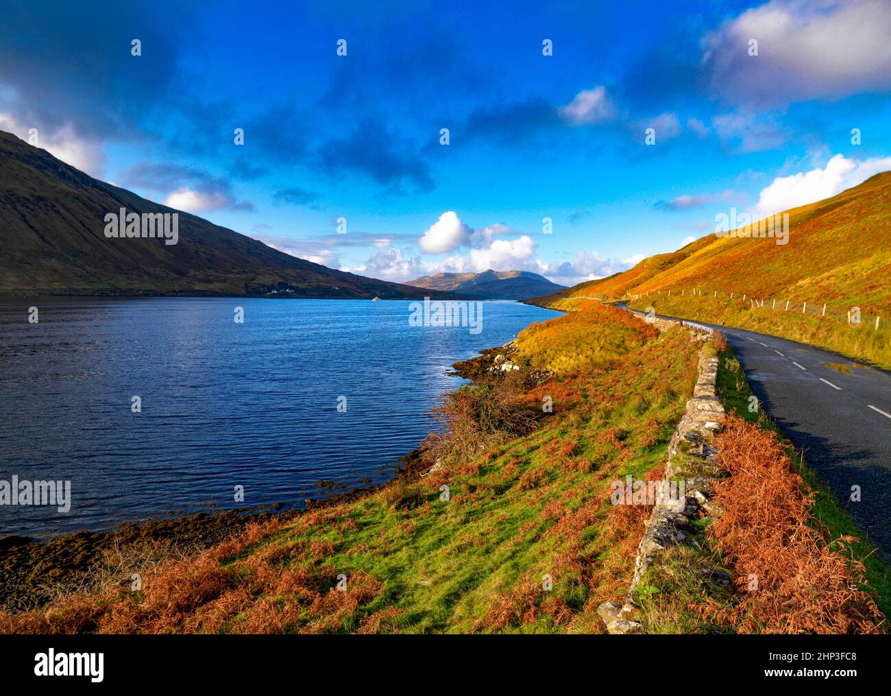 Killary Harbour Fjord, County Galway, County Mayo, Ireland Stock Photo ...