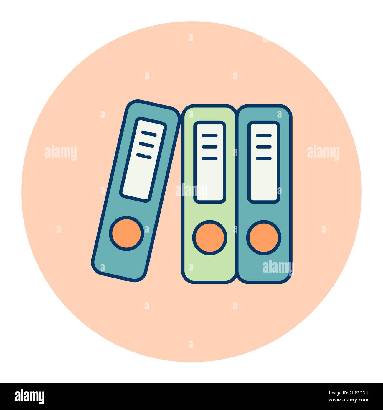 File Folder outline flat icon. Workspace sign. Graph symbol for your ...