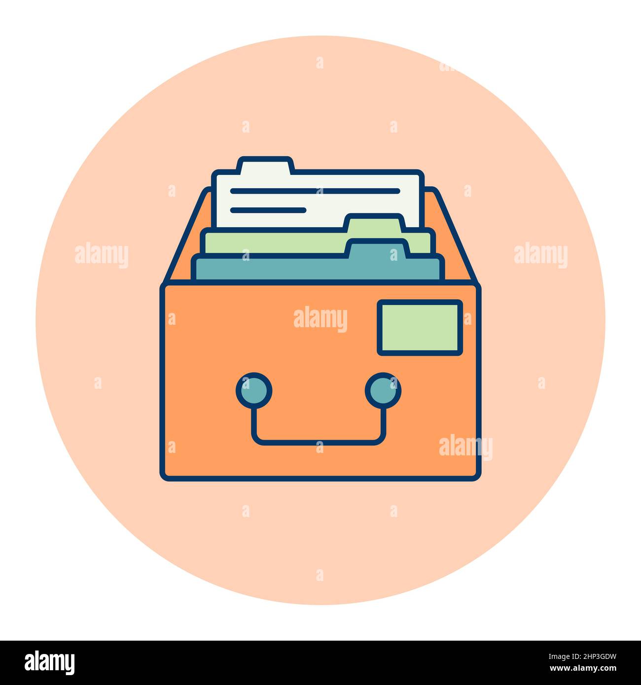 Filing cabinet icon Cut Out Stock Images & Pictures - Alamy