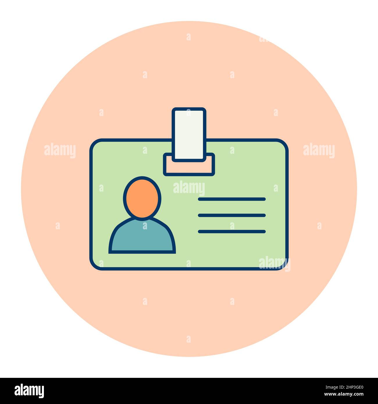 Badge outline flat icon. Workspace sign. Graph symbol for your web site ...