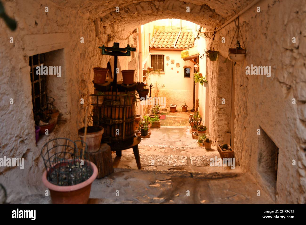 The Italian village of Itri Stock Photo - Alamy