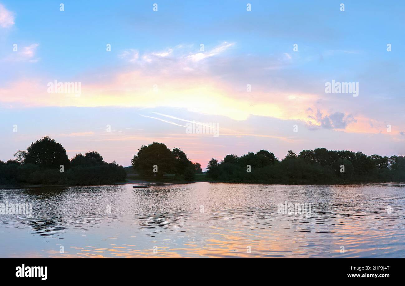Beautiful high resolution panorama of a northern european country ...