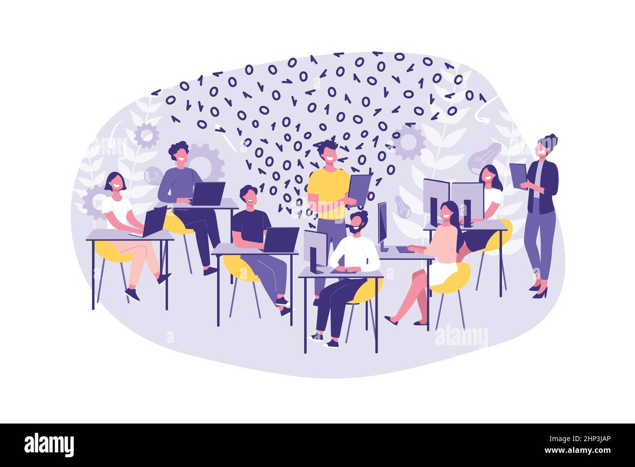 Programmers group Stock Vector Images - Alamy