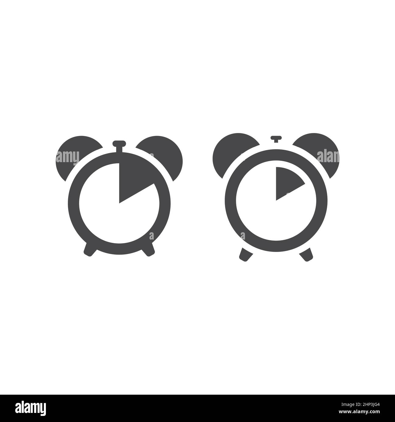 Clock vector black icon Stock Vector Images - Alamy