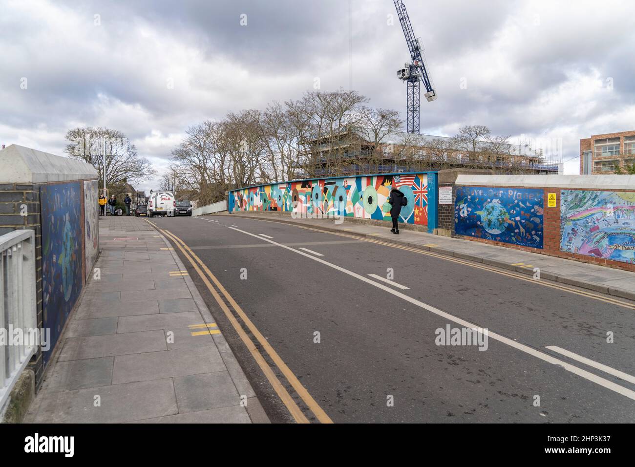The Mill Road Bridge in Cambridge, UK. 14.02.22 Stock Photo - Alamy