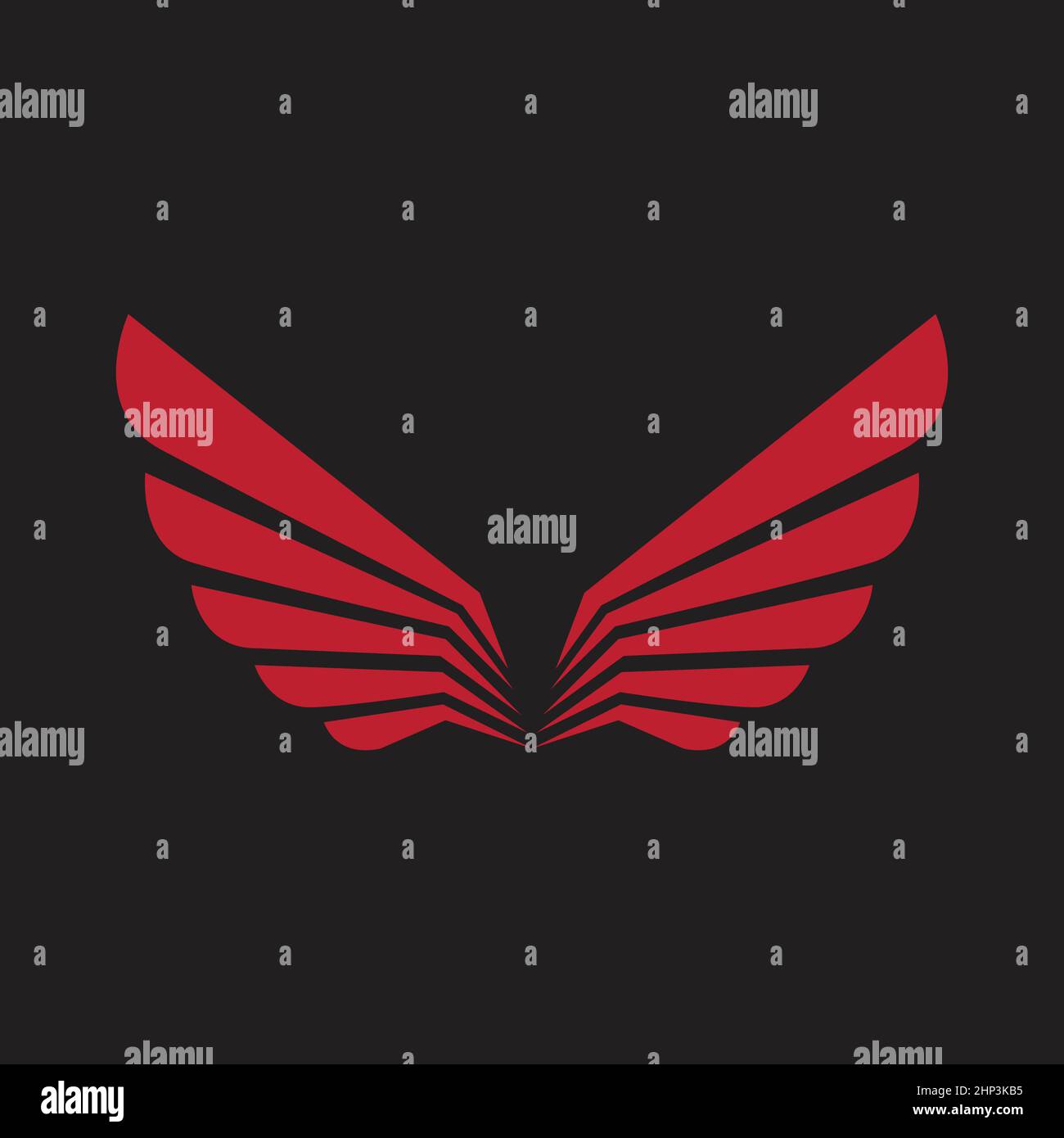 Wing bird Logo Template vector Stock Vector Image & Art - Alamy