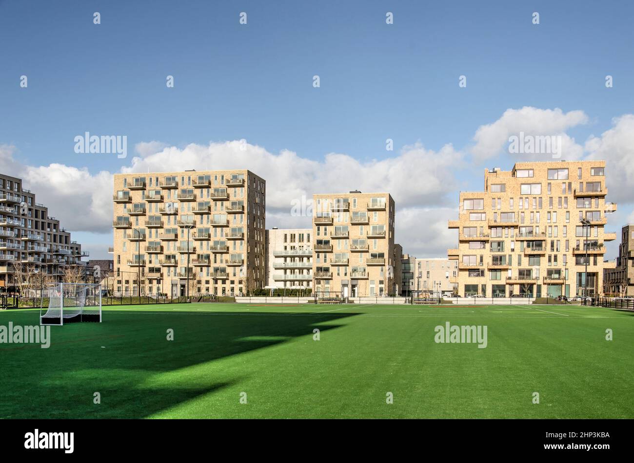 Amsterdam, The Netherlands, February 11, 2022: brick housing blocks in ...