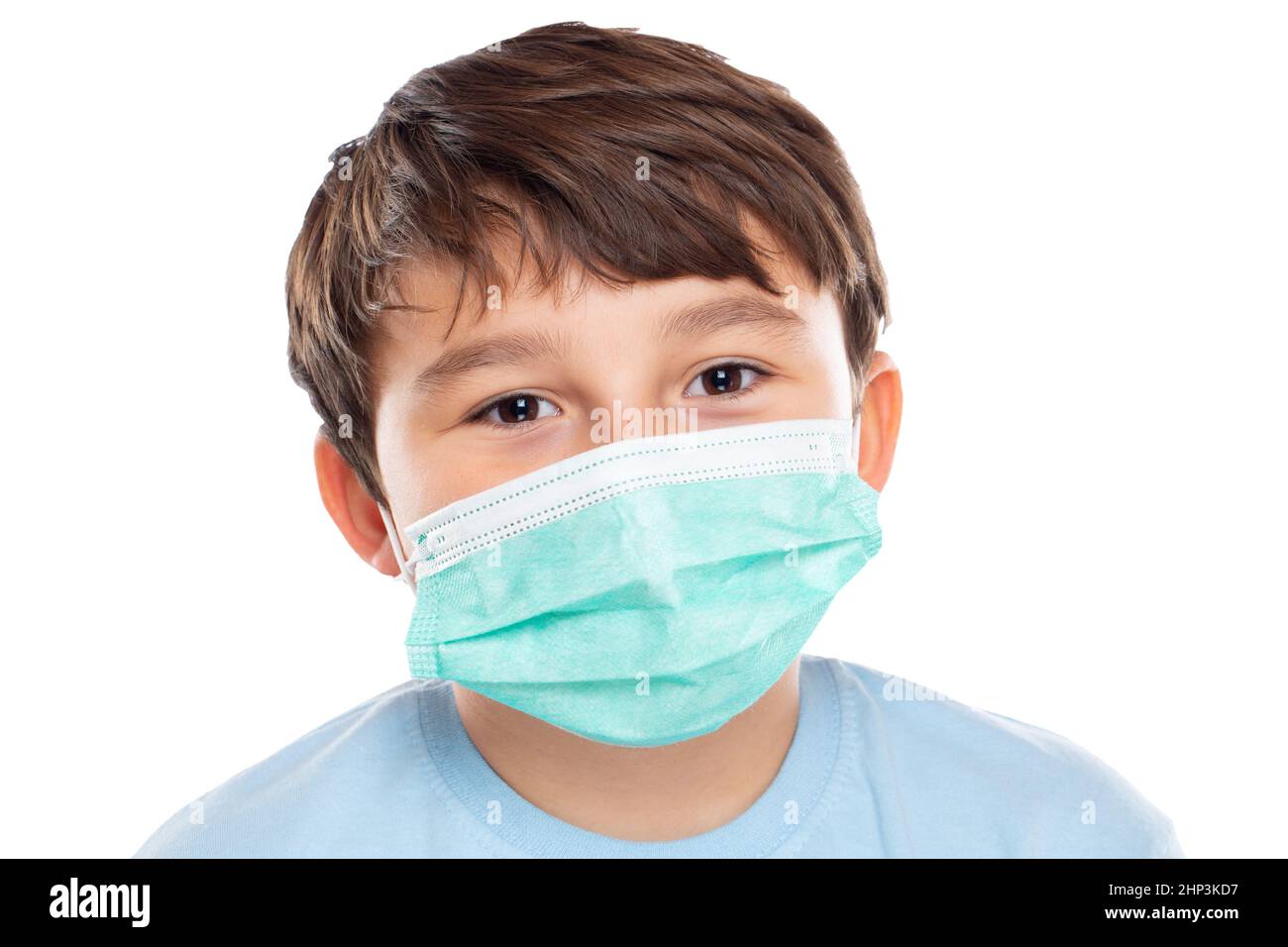 Child kid little boy wearing face mask against Coronavirus Corona Virus ...