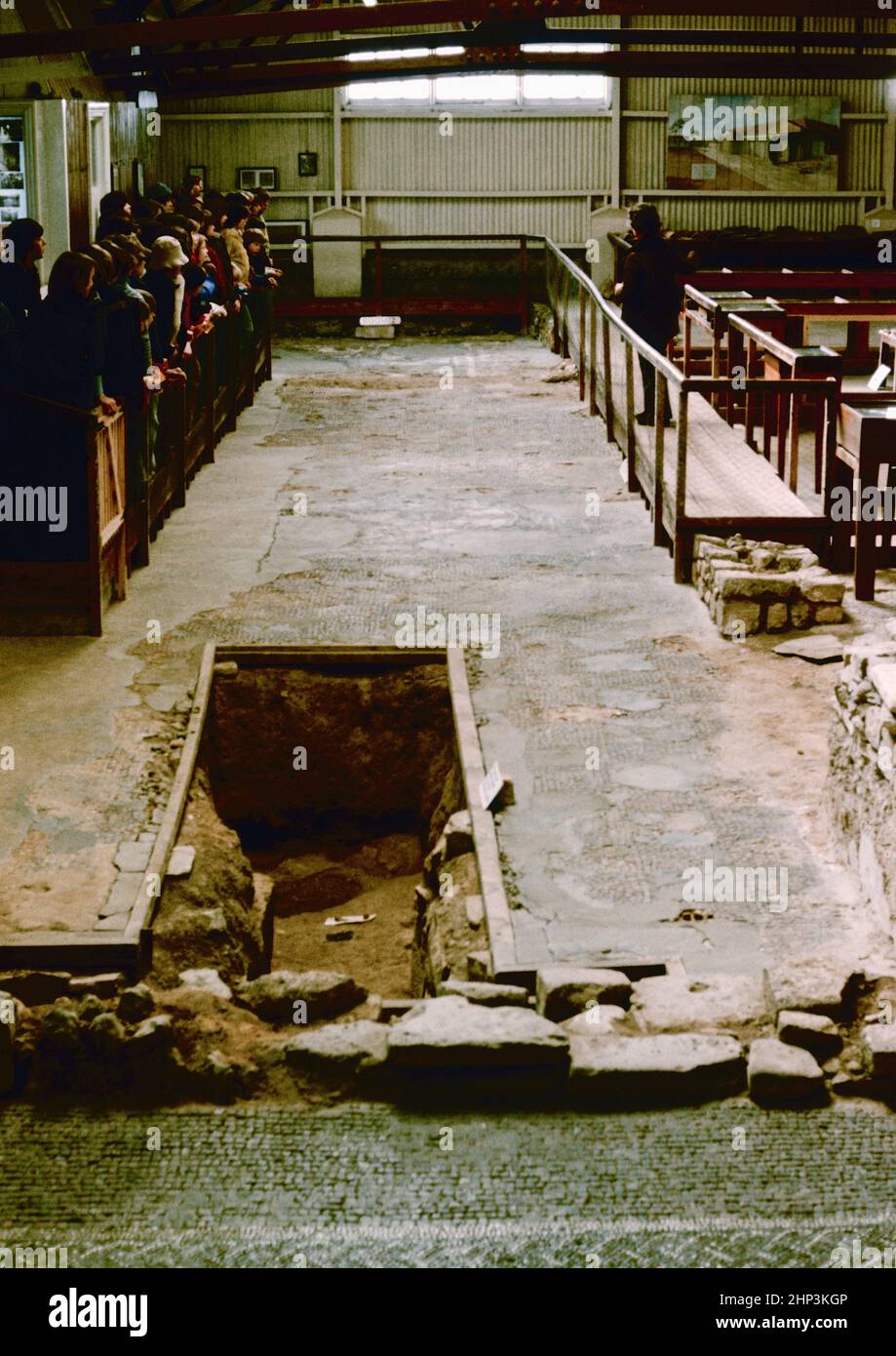 Brading Roman Villa in Brading on the Isle of Wight, one of the finest ...