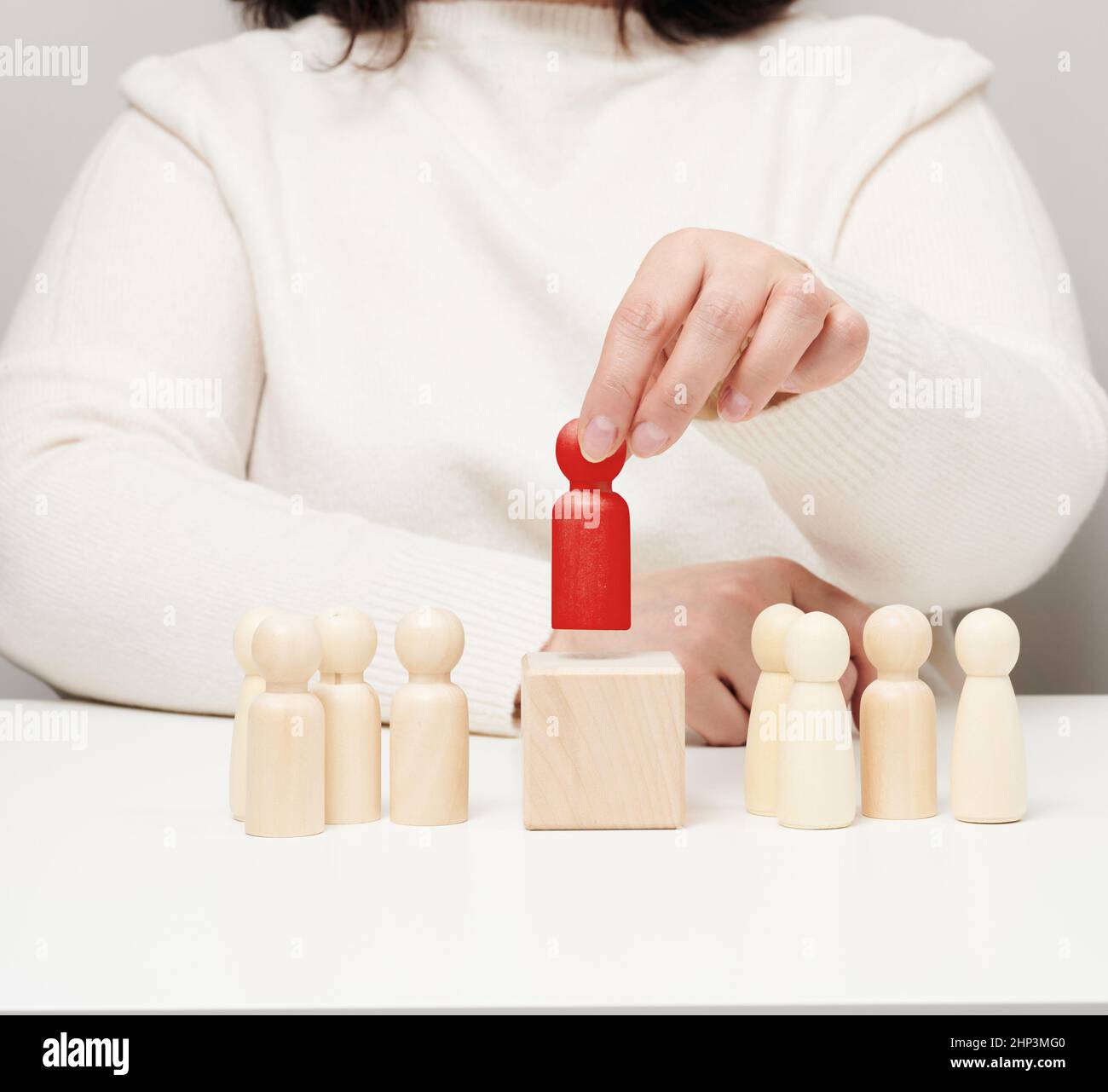 Business person separate from group hi-res stock photography and images ...