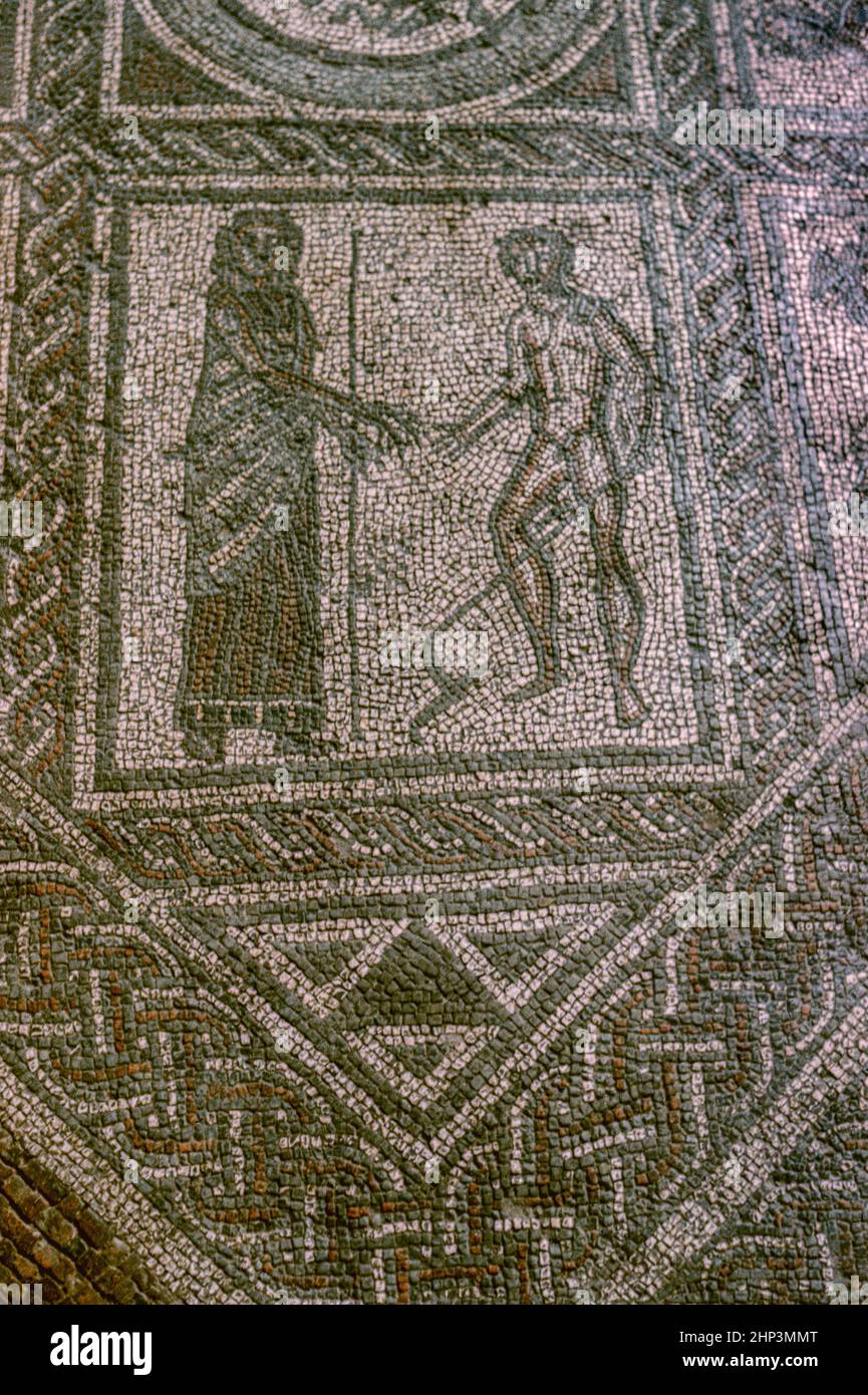 Brading Roman Villa in Brading on the Isle of Wight, one of the finest ...