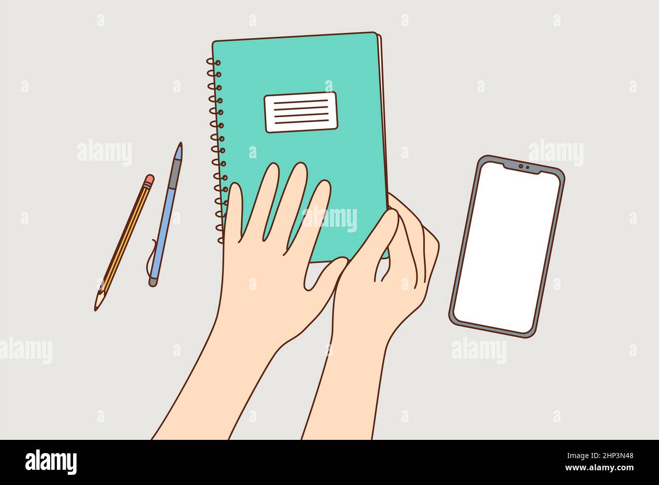 Female diary Stock Vector Images - Alamy