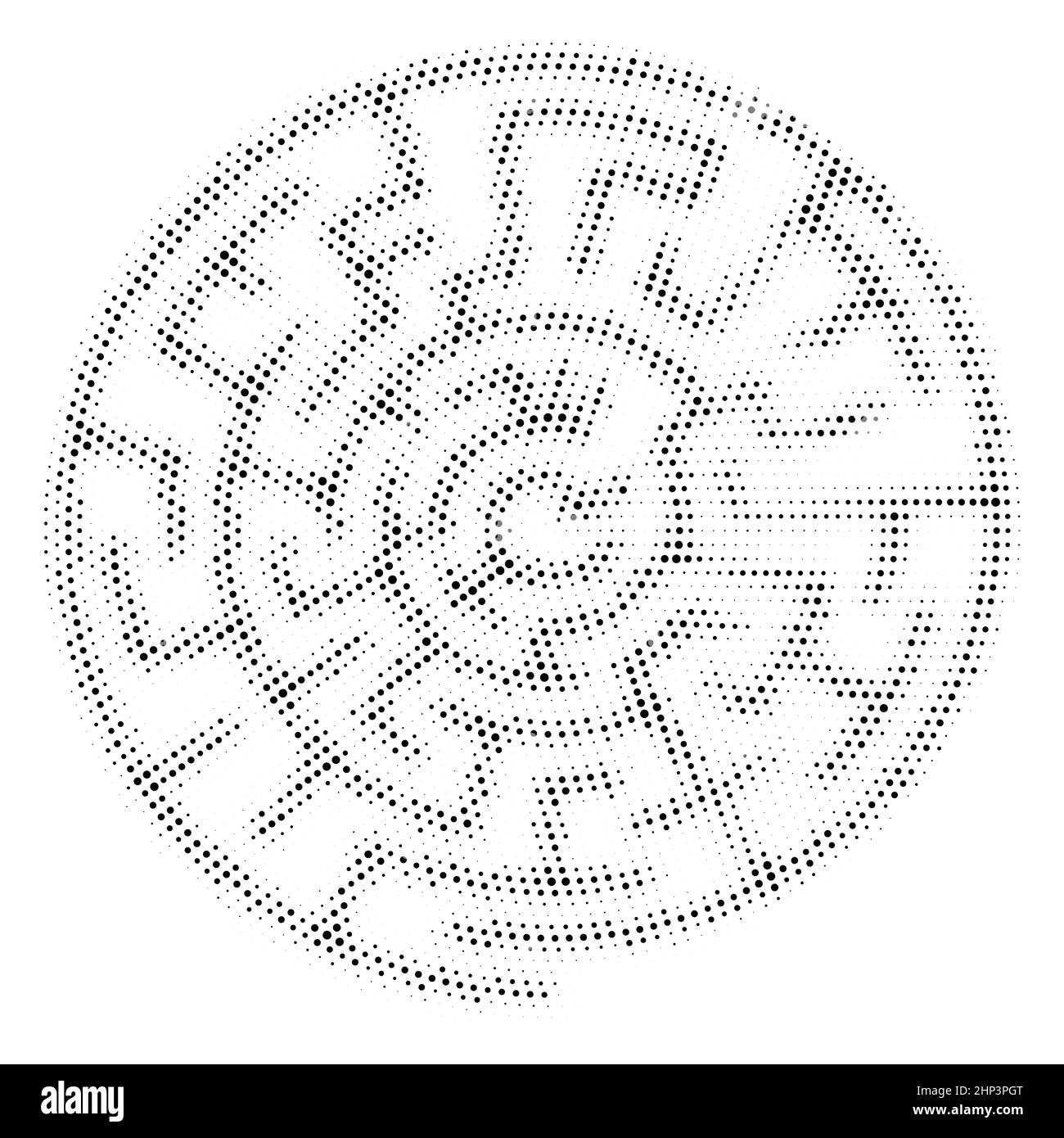 Halftone Pattern. Set of Dots. Dotted Texture on White Background ...
